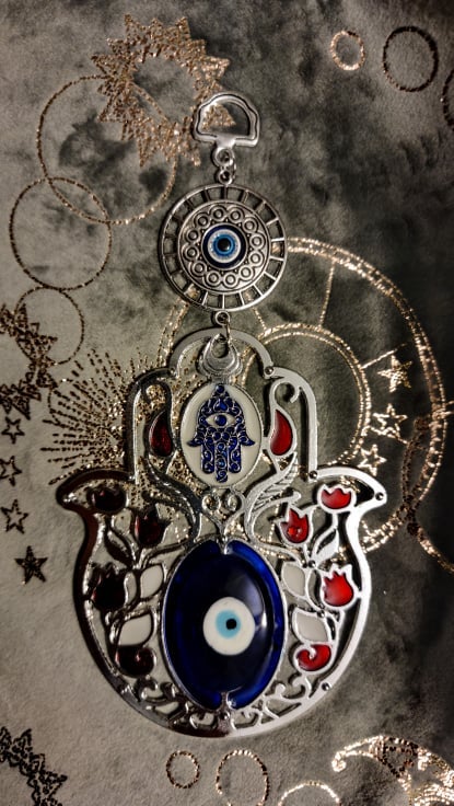 Fatima Flower Evil Eye Wall Hanging | The Menagerie